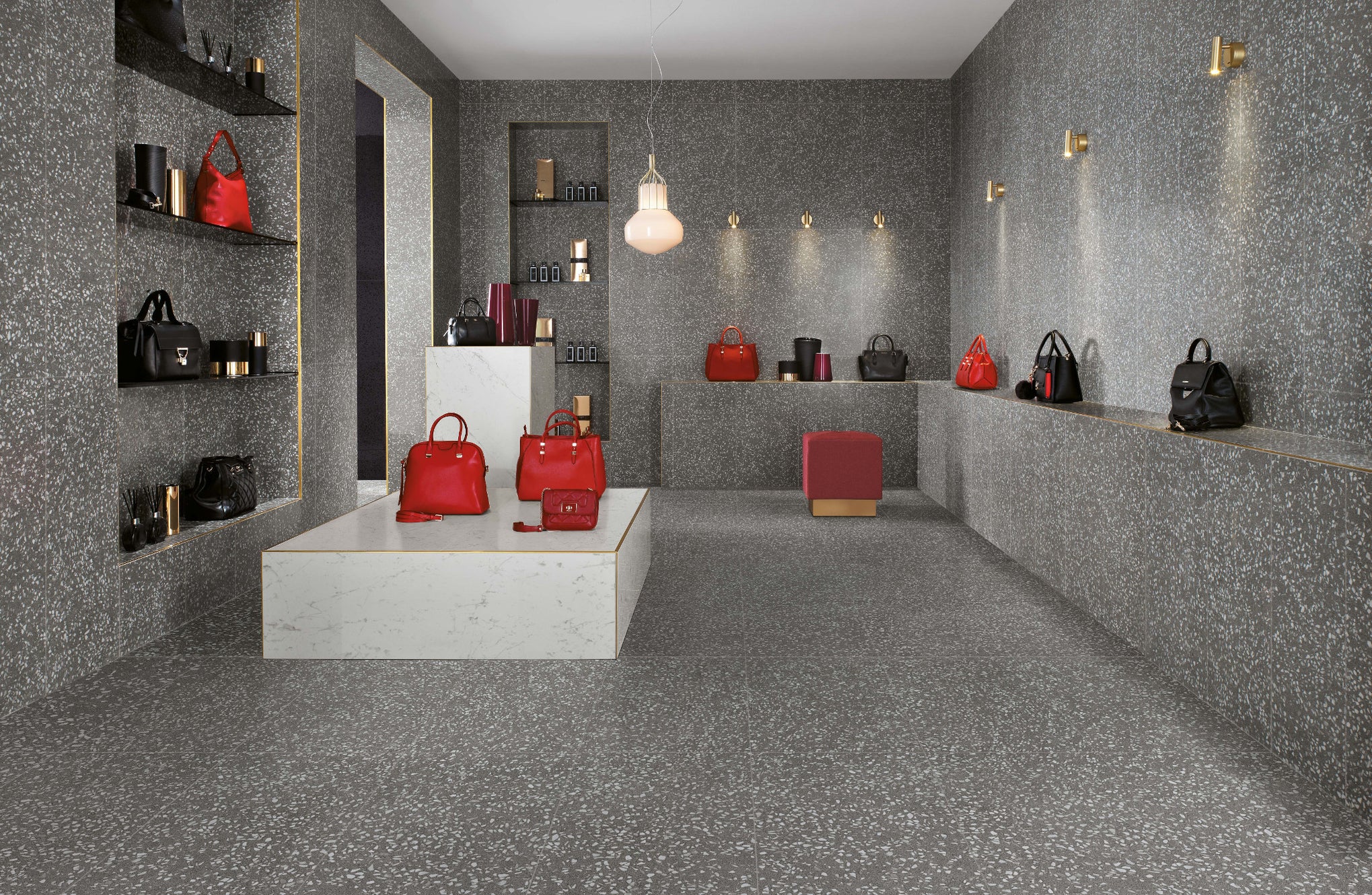 Arizona Tile Terrazzo Grey Polished Porcelain Tile | Lowest Price ...