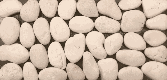 Island Rock Interlocking Timor White Honed Pebble Mosaic — Stone & Tile ...