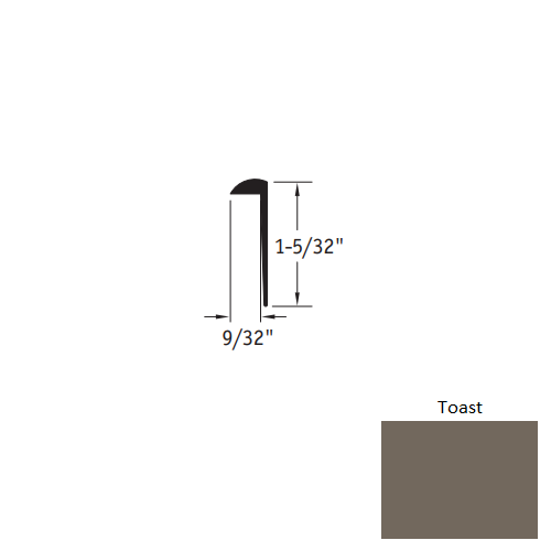 Tarkett Johnsonite 283 Toast PVC Square Cap Cove Cap | Lowest Price ...
