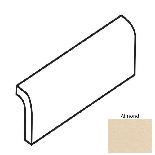 Daltile ColorMatch QH02 Almond Matte Ceramic Radius Bullnose — Stone ...