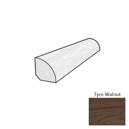 COREtec Plus HD Integrated Bevel Tyro Walnut Vinyl Quarter Round — Stone & Tile Shoppe, Inc.