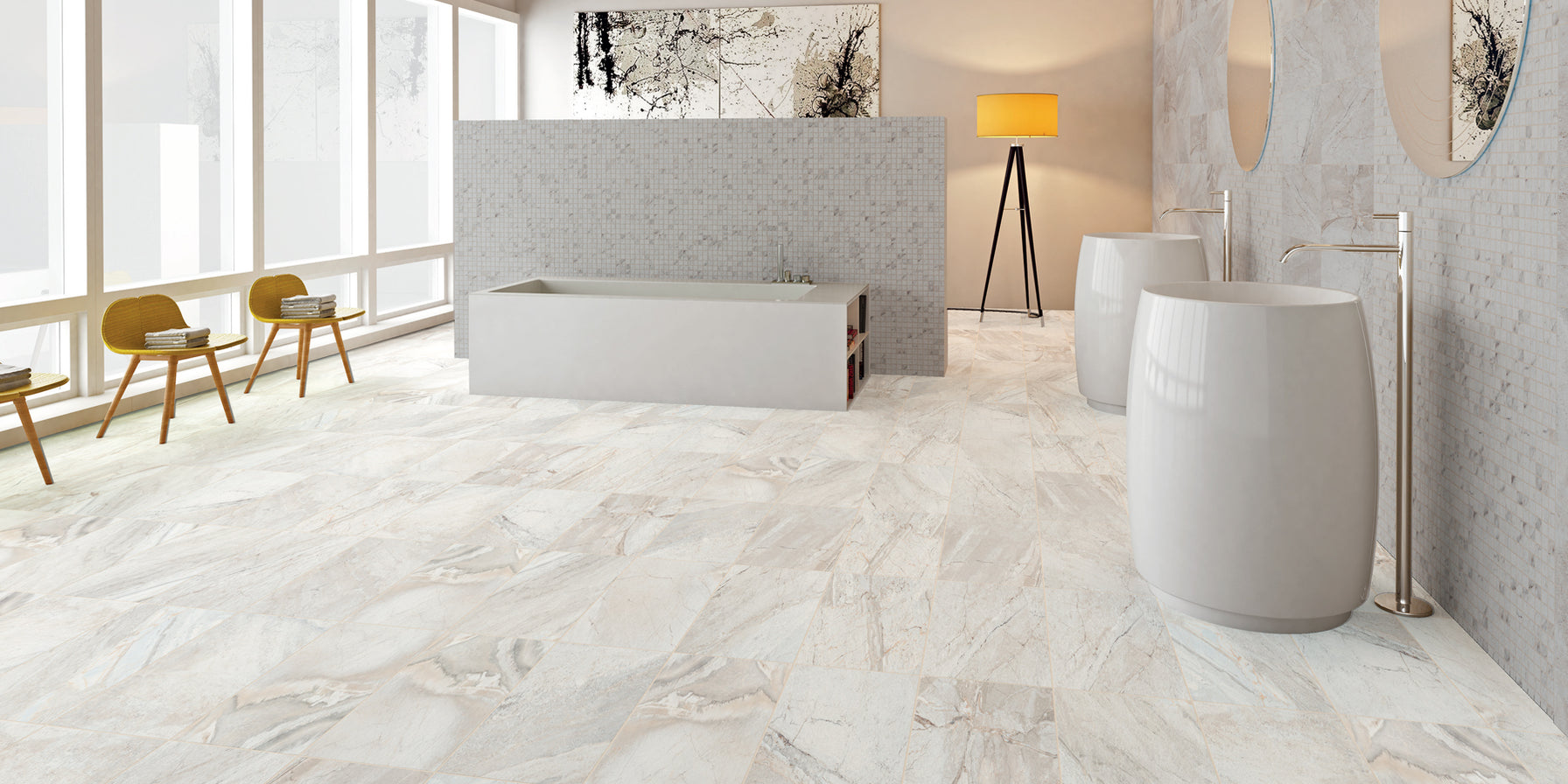 Happy Floors Utah Glacier Glossy Porcelain Tile | Lowest Price — Stone ...
