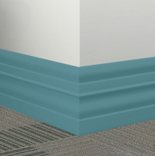 Tarkett Johnsonite VM5 Dream Teal Rubber Millwork Contoured Wall Base ...