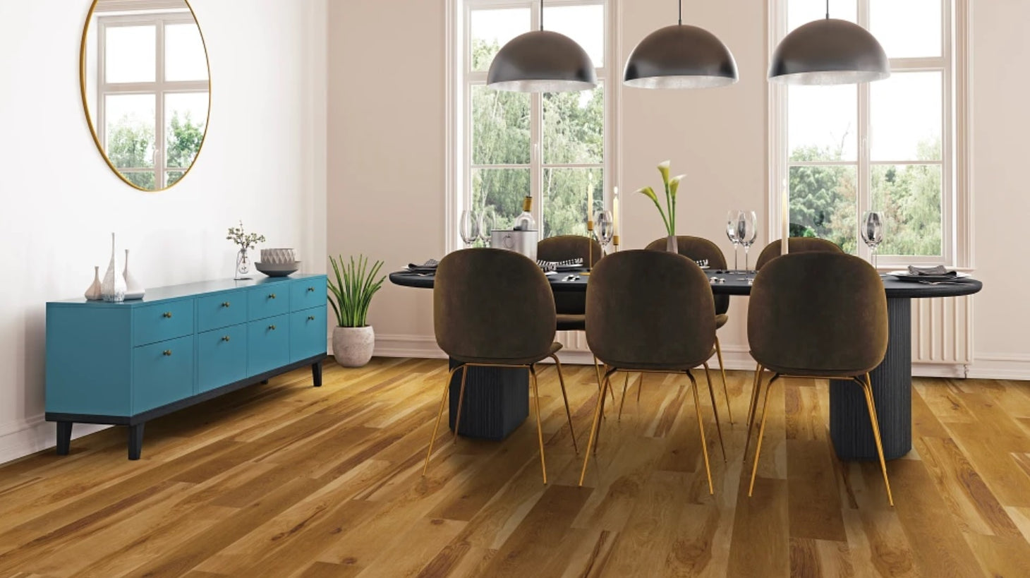 COREtec Plus HD Integrated Bevel Blended Sienna Luxury Vinyl Plank ...
