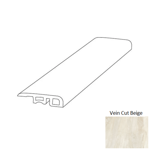 Tesoro V Lux Vein Cut Beige Aluminum Oxide Vinyl End Cap / Reducer ...