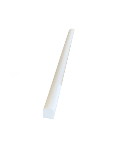 Bianco Dolomite Marble Liner - 1/2" x 12" Pencil Honed & Polished ...