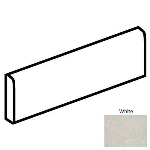 Daltile Core Fundamentals Advantage BL43 White Matte Ceramic Bullnose ...
