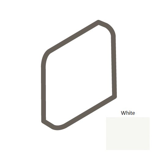 Daltile Vitruvian VV10 White Ceramic Radius Bullnose Corner — Stone ...