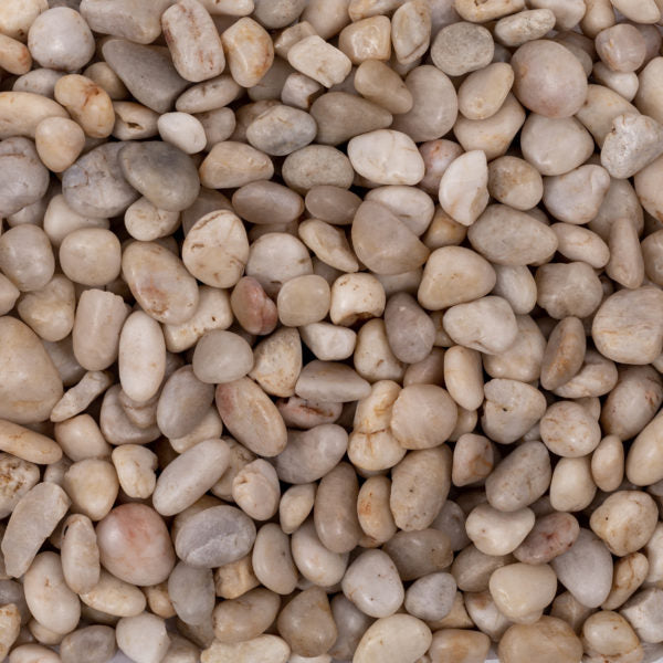 White Small Polished Marble Loose Pebble | Lowest Price — Stone & Tile ...