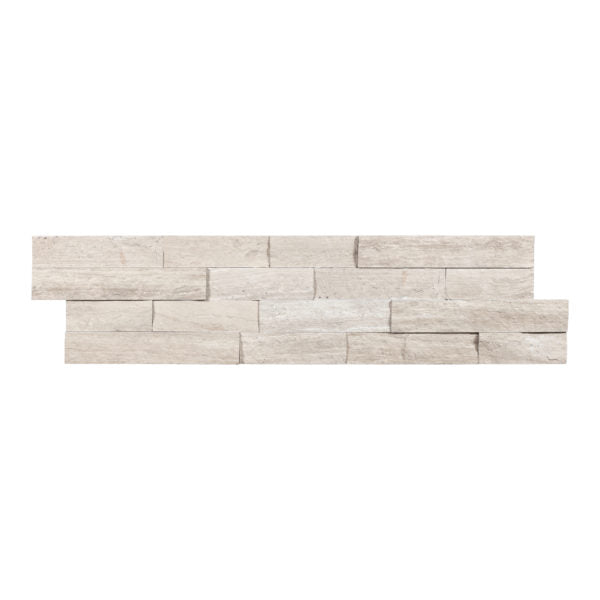 White Wood Split Face Marble Ledgestone | Lowest Price — Stone & Tile ...