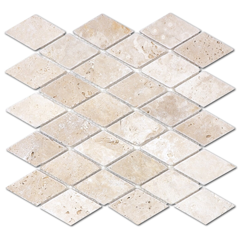 Alabastrino Travertine Mosaic - 2" x 4" Diamond Tumbled | Lowest Price ...