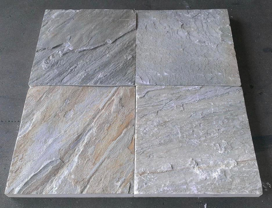 Amber Gold Natural Cleft Face, Gauged Back Quartzite Paver — Stone ...