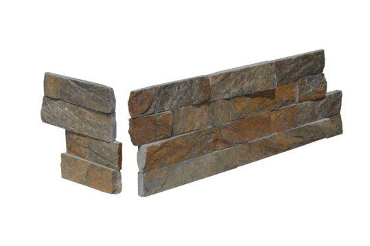 Antique Cinnamon Split Face Quartzite Ledgestone Corner | Lowest Price ...