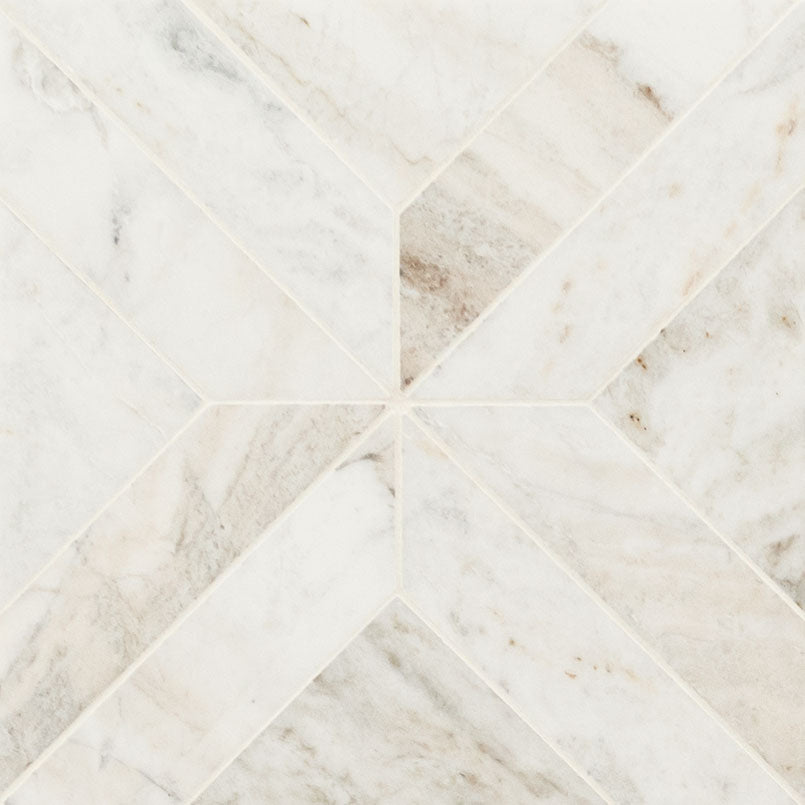 MSI Arabescato Venato White Argyle Honed Marble Mosaic | Lowest Price ...