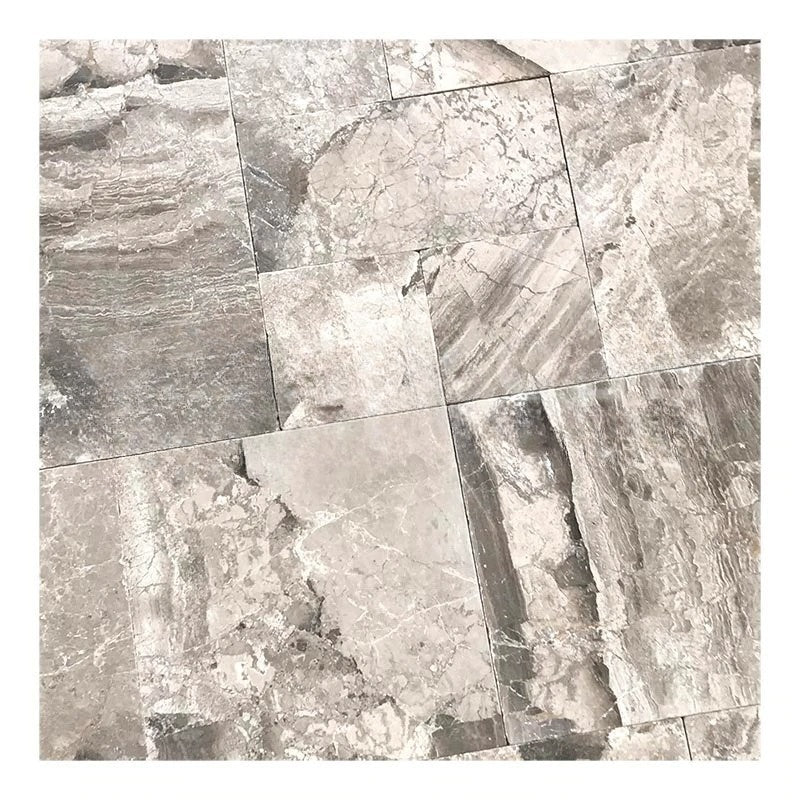 Atlantic Gray Brushed Marble Versailles Pattern — Stone & Tile Shoppe, Inc.