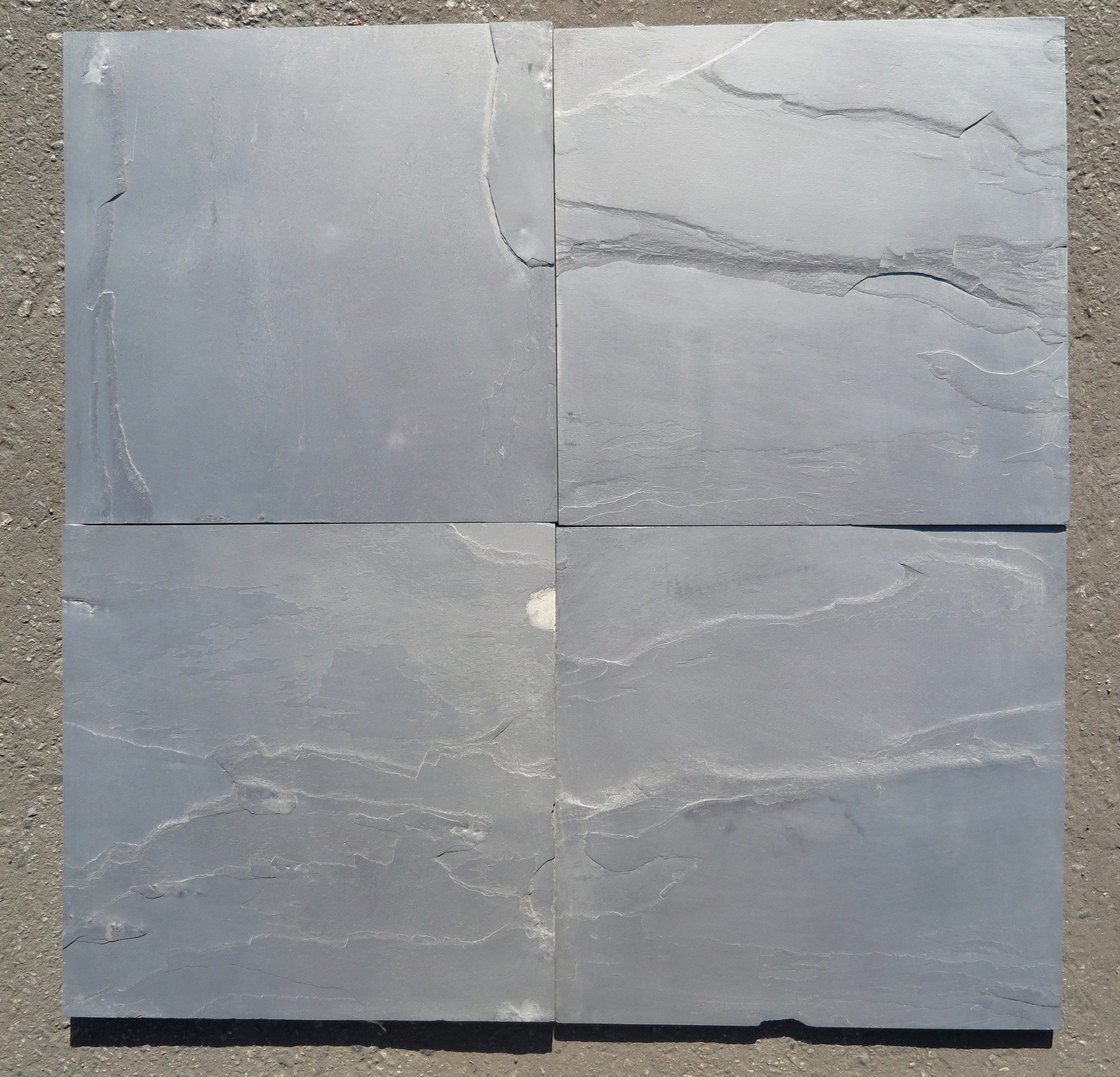 Black Slate Natural Cleft Face, Gauged Back Slate Tile — Stone & Tile ...