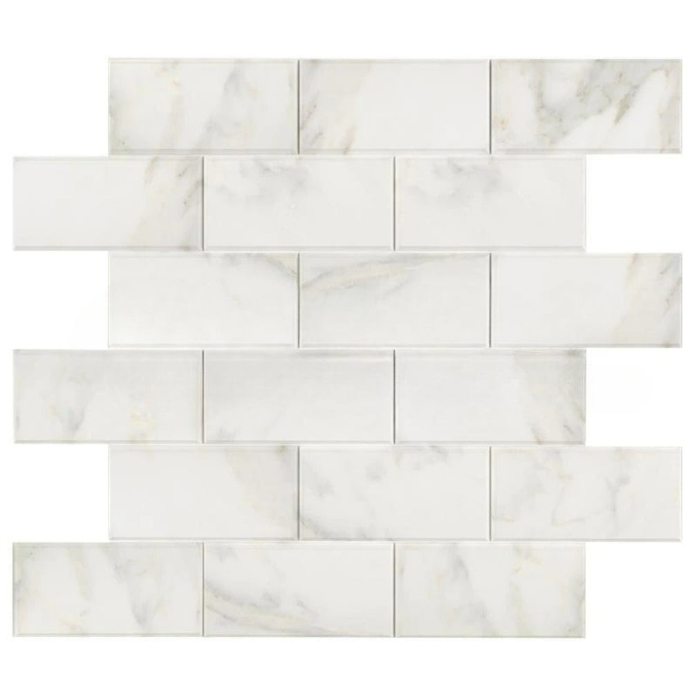 Calacatta Oliva Polished & Honed Marble Mosaic | Lowest Price — Stone ...