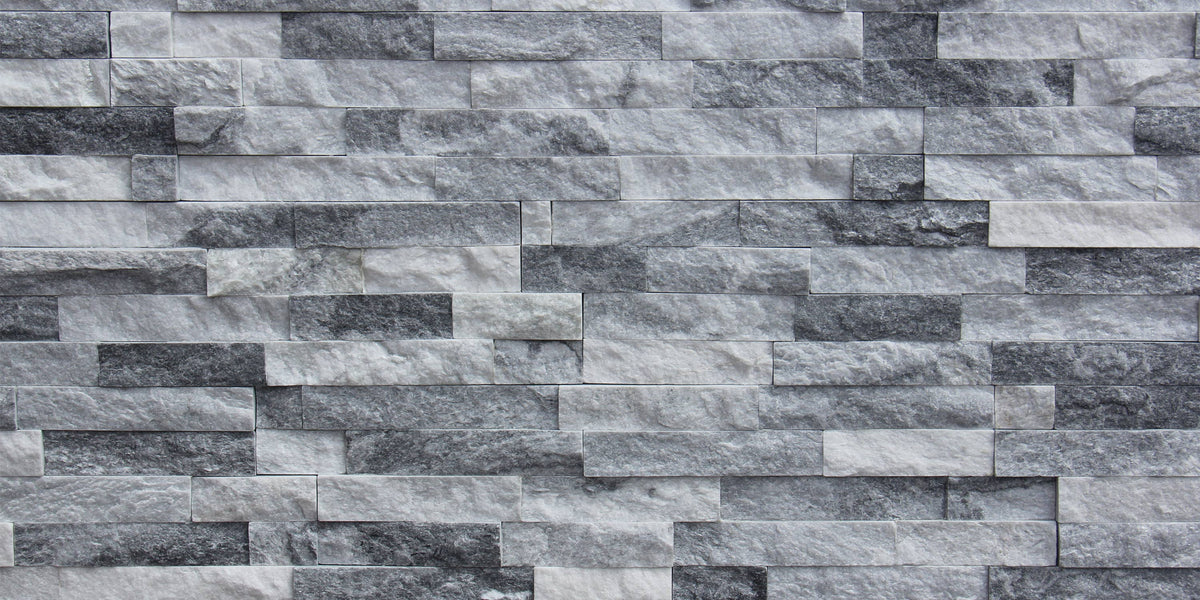 Cloudy Grey Split Face Marble Ledgestone | Lowest Price — Stone & Tile ...