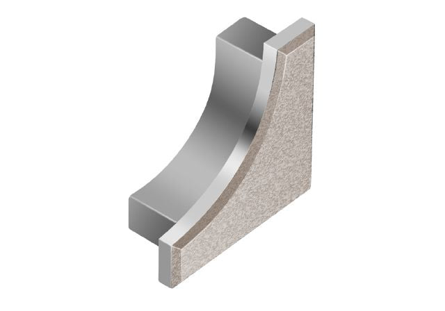 Schluter Systems Dilex AHK Cream Textured Color Coated Aluminum Metal ...