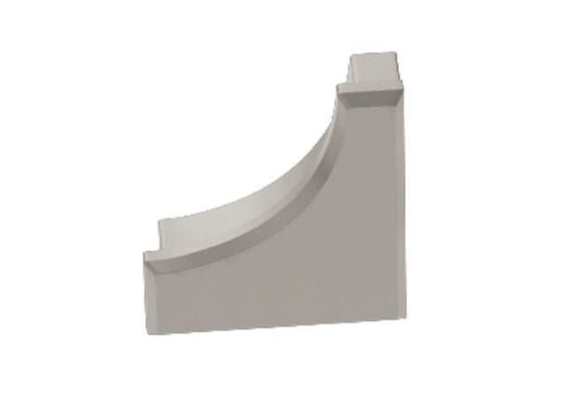 Schluter Systems Dilex AHK Satin Nickel Anodized Aluminum Metal End Cap ...