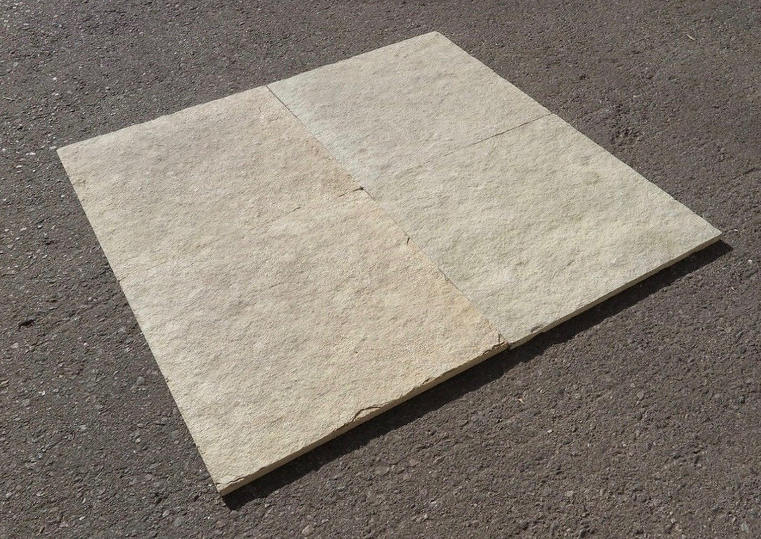 French Vanilla Natural Cleft Face, Gauged Back Limestone Tile — Stone ...