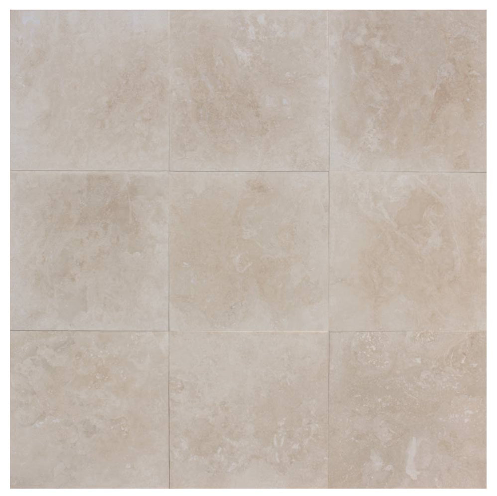 Imperial Platinum (Super Light) Cross Cut Travertine Tile — Stone ...