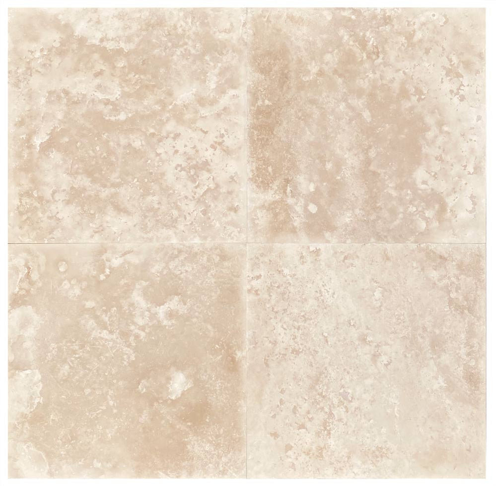 Imperial Platinum (Super Light) Cross Cut Filled & Honed Travertine ...