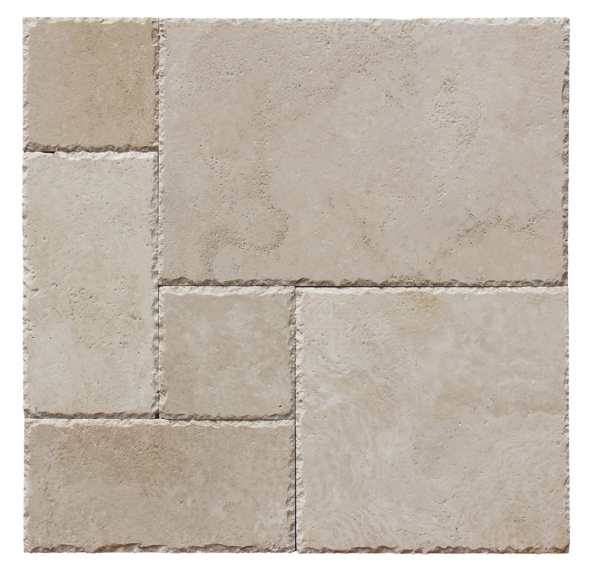 Imperial Platinum (Super Light) Cross Cut Travertine French Versailles ...