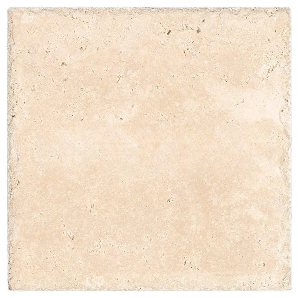 Ivory Cross Cut Chiseled & Brushed Travertine Tile | Lowest Price ...