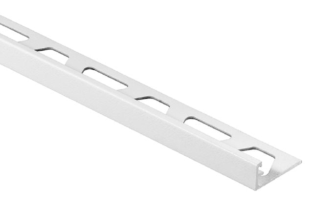 Schluter Systems Jolly Matte White Textured Color Coated Aluminum Metal ...