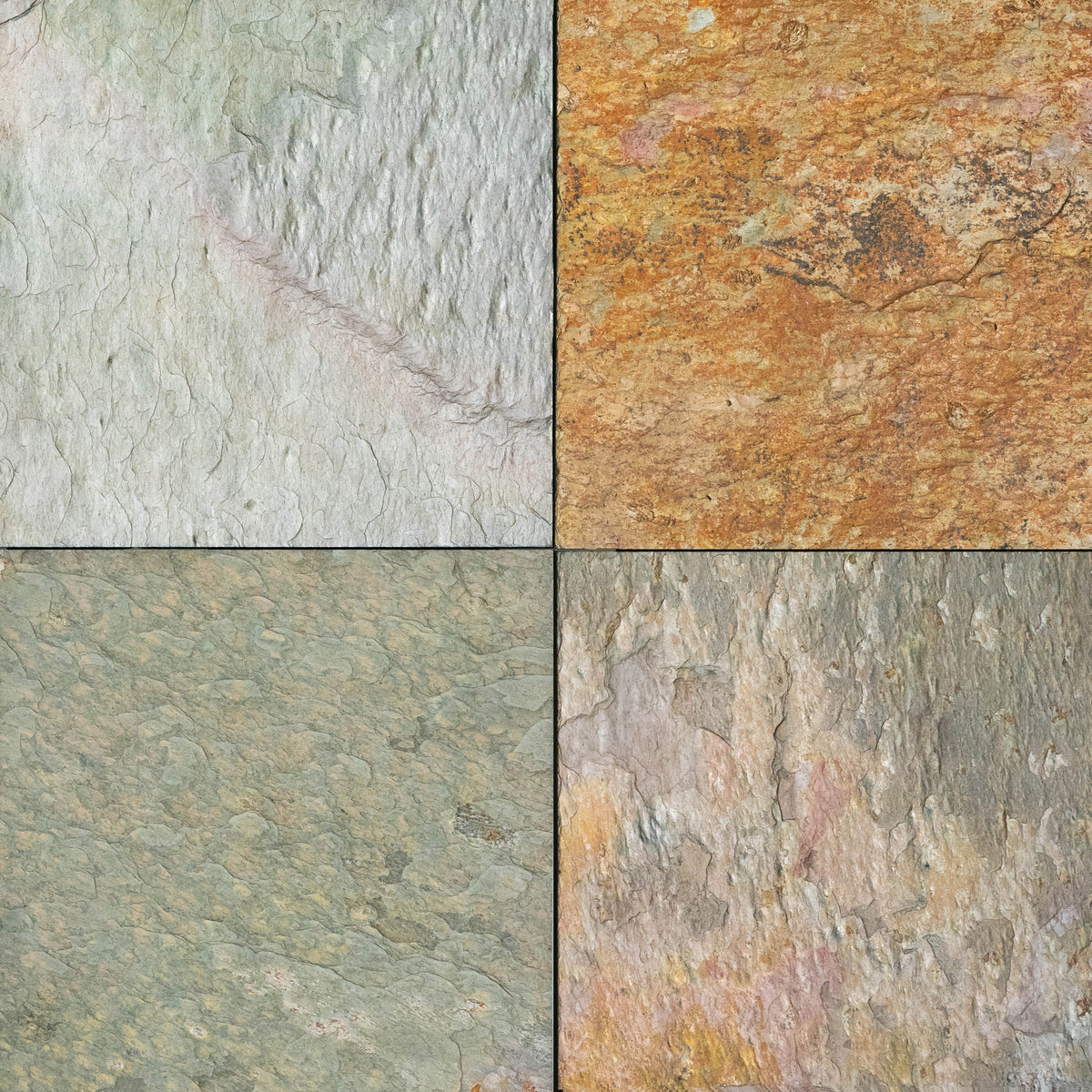 Kashmir Natural Cleft Face, Gauged Back Slate Tile — Stone & Tile ...