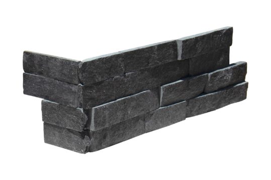 Kings Black Split Face Quartzite Ledgestone Corner | Lowest Price ...