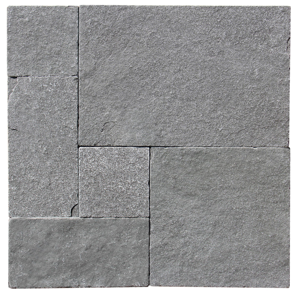 Kota Blue Tumbled Limestone French Paver Versailles Pattern — Stone ...