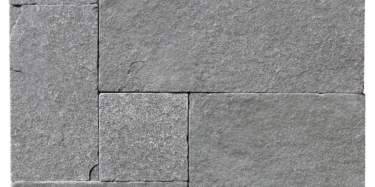 Kota Blue Tumbled Limestone French Paver Versailles Pattern — Stone ...