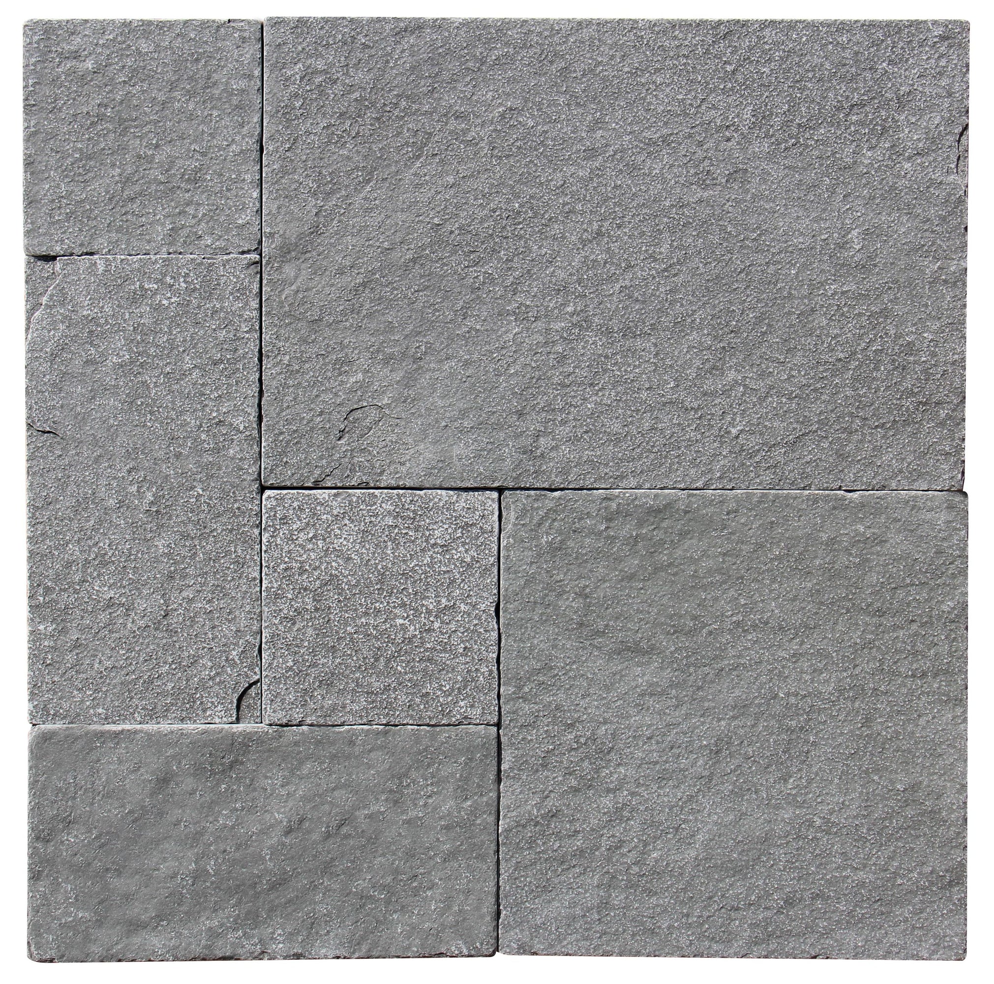 Kota Blue Tumbled Limestone French Paver Versailles Pattern — Stone ...