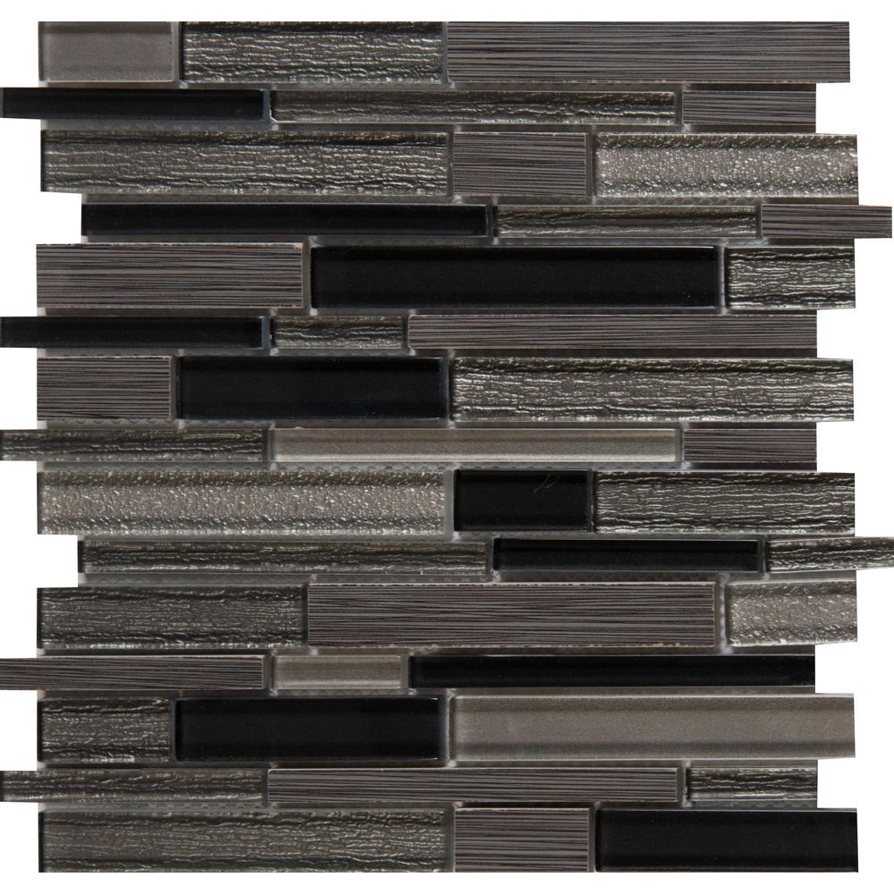 MSI Decorative Blends Metro Gris Textured Glass & Stone Mosaic — Stone ...