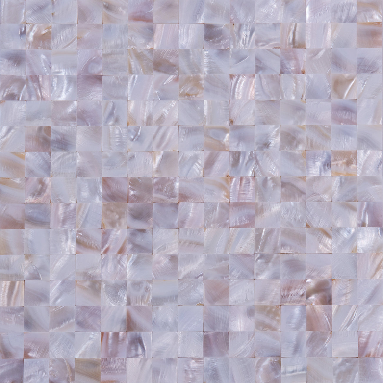 Natural Color / Pink Square Peel & Stick Mother of Pearl Polished Shell ...