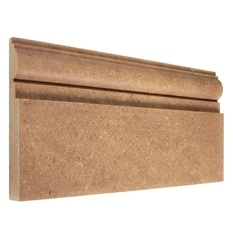 Noche Travertine Baseboard - 6" x 12" Unfilled & Honed | Lowest Price ...