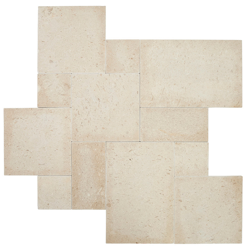 MSI Pearl Tumbled Limestone Paver Versailles Pattern | Lowest Price ...