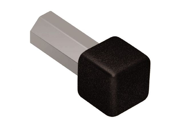 Schluter Systems Quadec Matte Black Metal Inside / Outside Corner Tile ...