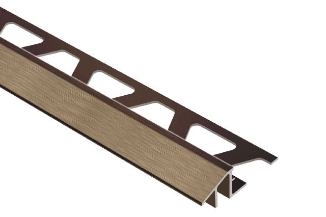 Schluter Systems Reno TK Brushed Antique Bronze Anodized Aluminum Metal ...