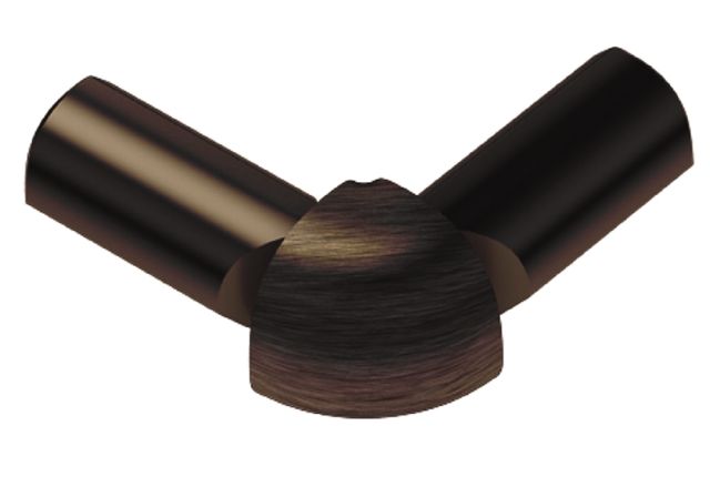 Schluter Systems Rondec Brushed Antique Bronze Anodized Aluminum Metal ...