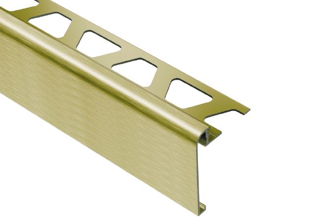 Schluter Systems Rondec Step Brushed Brass Anodized Aluminum — Stone ...