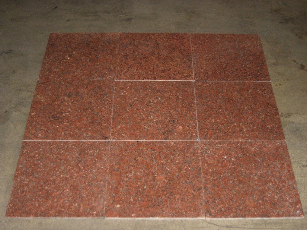 Ruby Red Granite Tile - Polished | Stone & Tile Shoppe