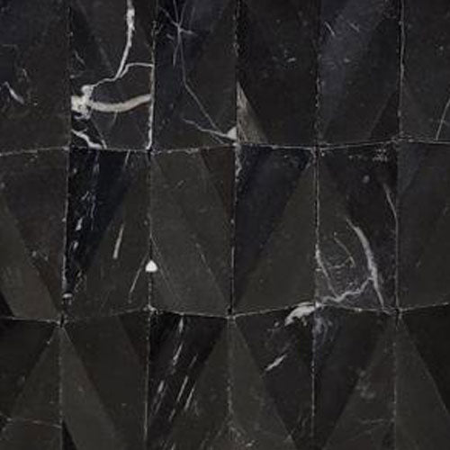 Nero Marquina Marble Mosaic - 1" x 2" Diamante Polished | Lowest Price ...