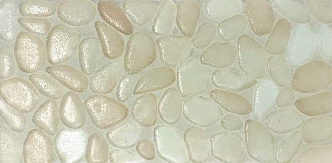 Liquid Rocks Sandy Beige Textured Glass Mosaic | Lowest Price — Stone ...