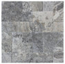 Titanium Tumbled Travertine Roman Paver Pattern | Lowest Price — Stone ...