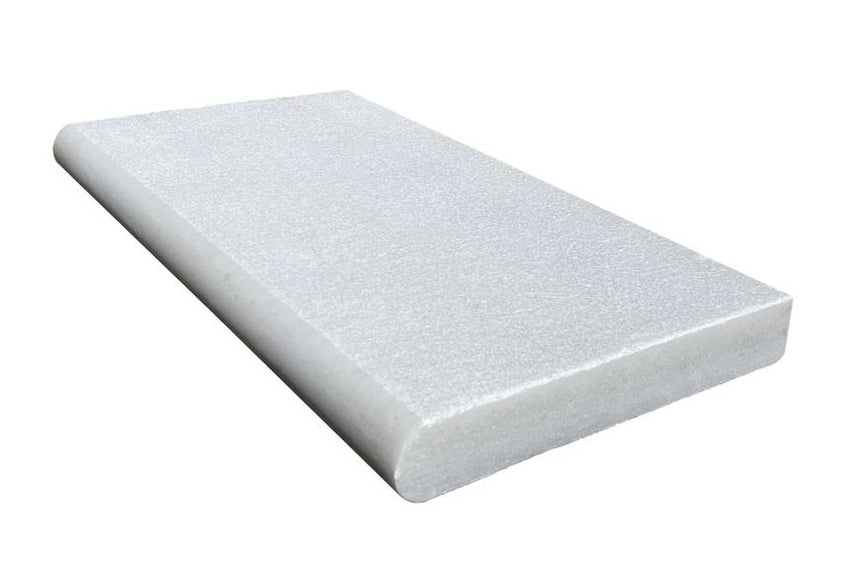 White Sandblasted & Brushed Marble Bullnose Coping | Lowest Price ...