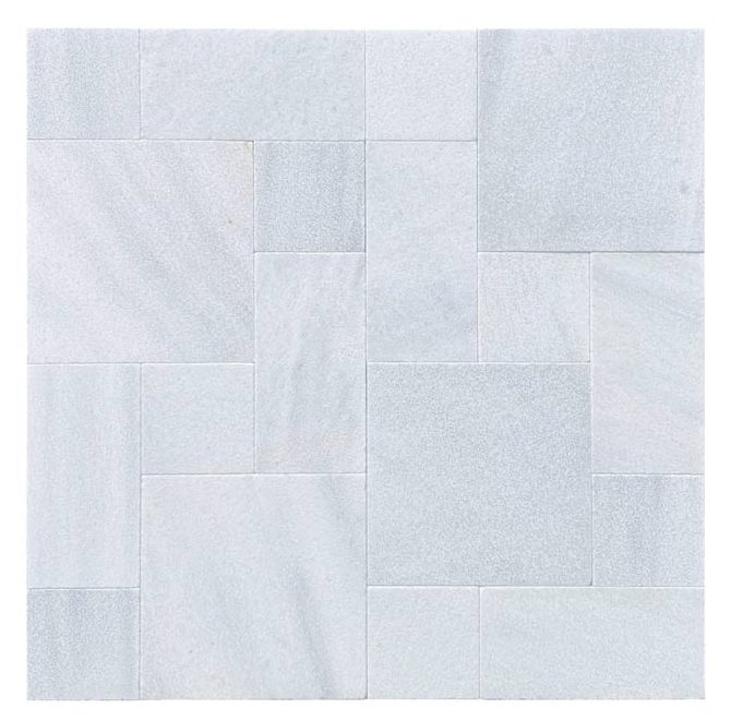 White Sandblasted & Brushed Marble Roman Paver Pattern | Lowest Price ...