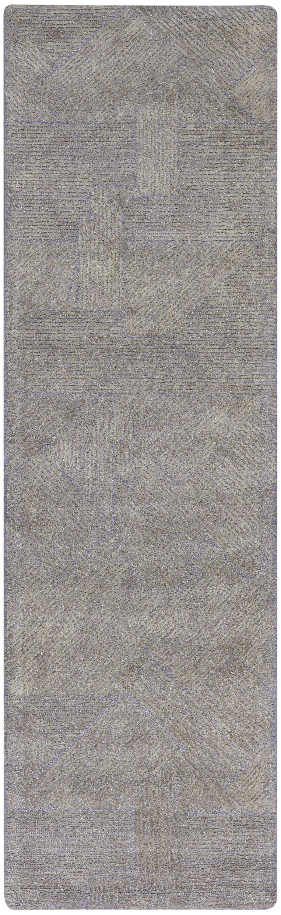 Nourison Star SMR01 Slate Wool Blend 8 Ft Runner Area Rug — Stone ...